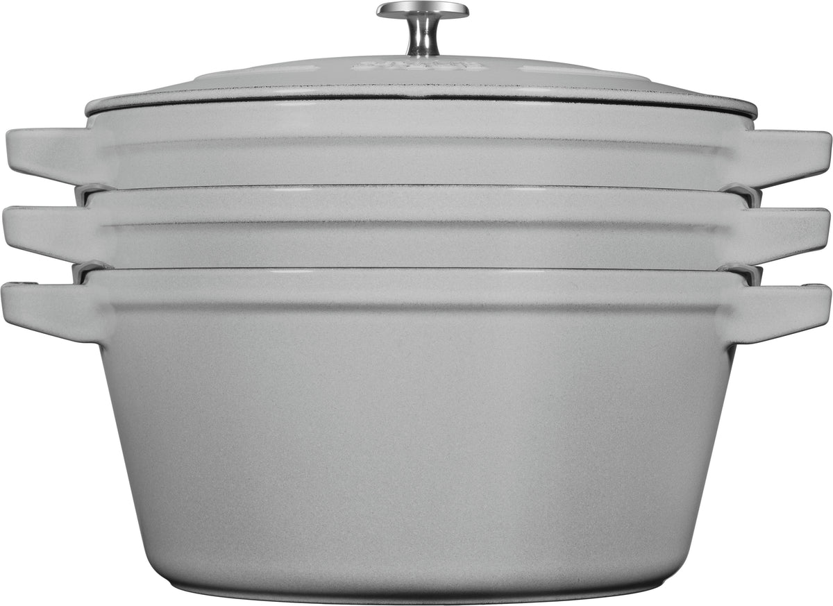 Cast Iron - 4 Pc Stackable Set - Graphite Grey – LIVING.KY