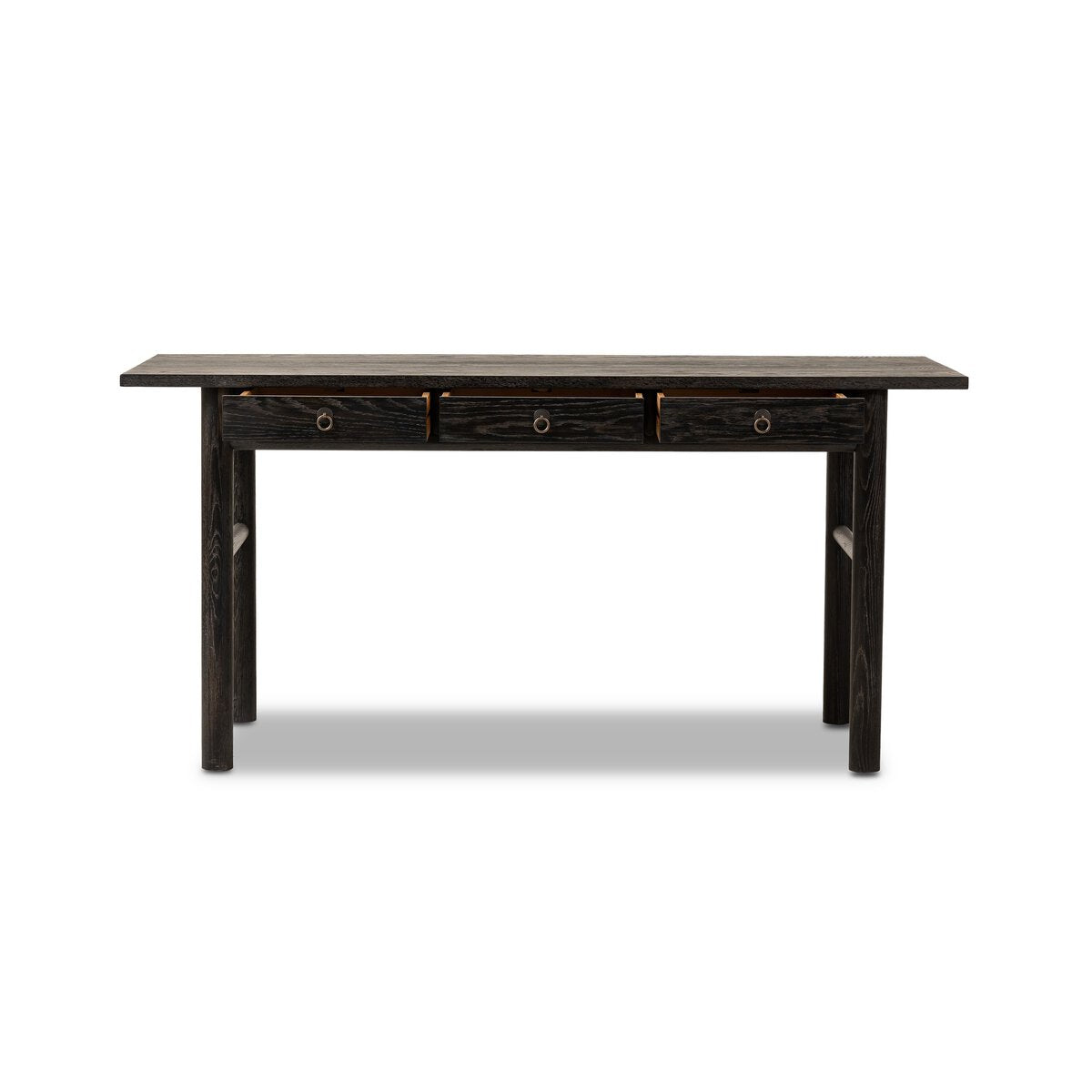 Griffith Desk - Distressed Black Oak – LIVING.KY