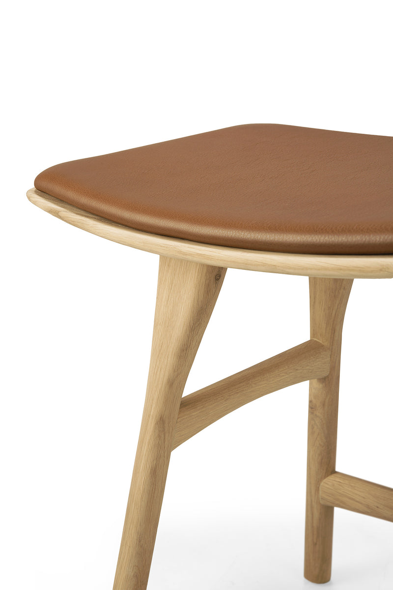 Osso Dining stool - Oak - Cognac Leather – LIVING.KY