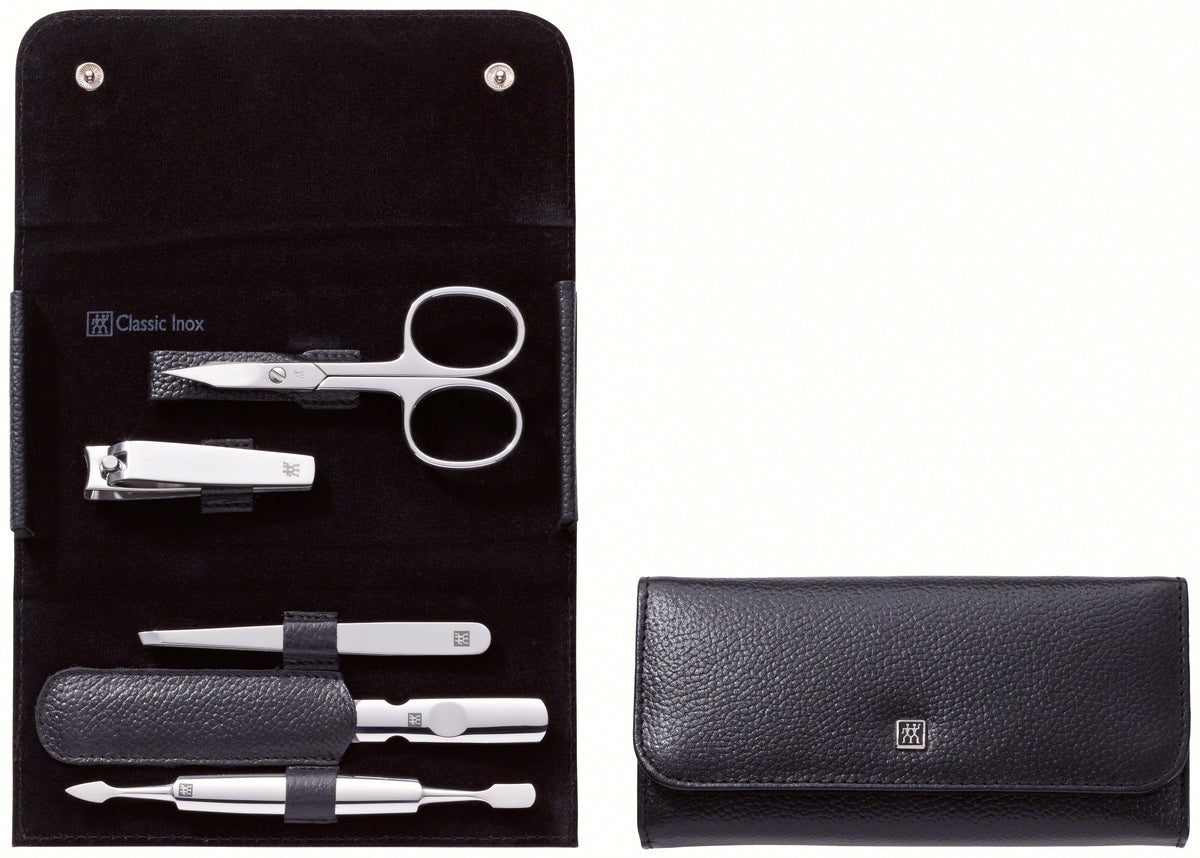 Classic Inox - Leather Snap Fastener Case - Black Matte – LIVING.KY