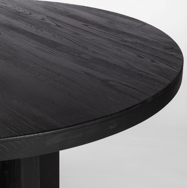 Allandale Round Dining Table - Black Elm – LIVING.KY