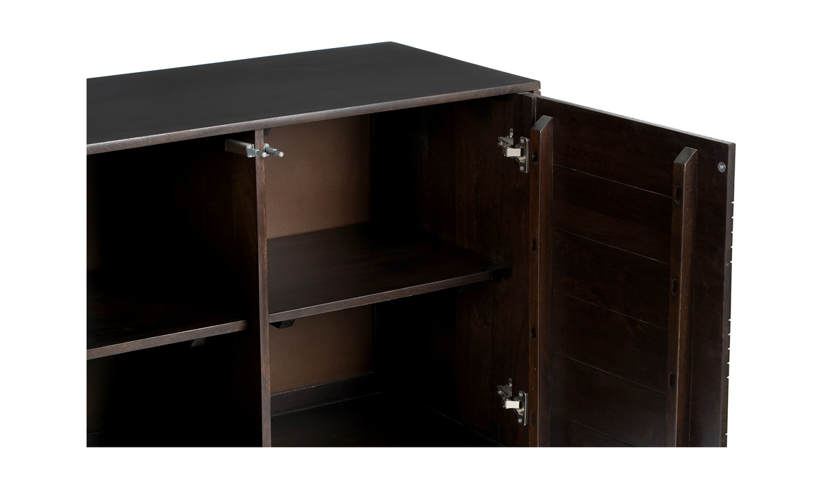 Denman 4 Door Sideboard - Dark Brown – LIVING.KY