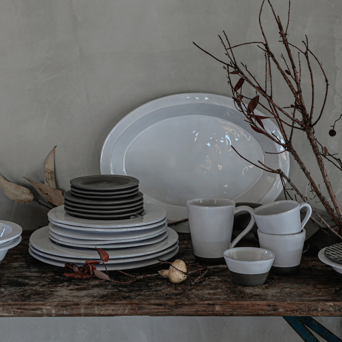 Plano Dinner plate - 29 cm | 11'' - White – LIVING.KY