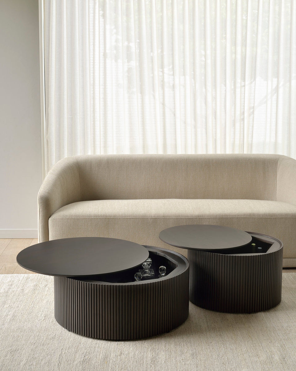 Roller Max Coffee Table, 31.5" -Mahogany dark brown – LIVING.KY