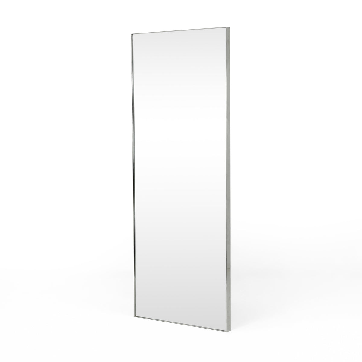 Bellvue Floor Mirror - Shiny Steel – LIVING.KY