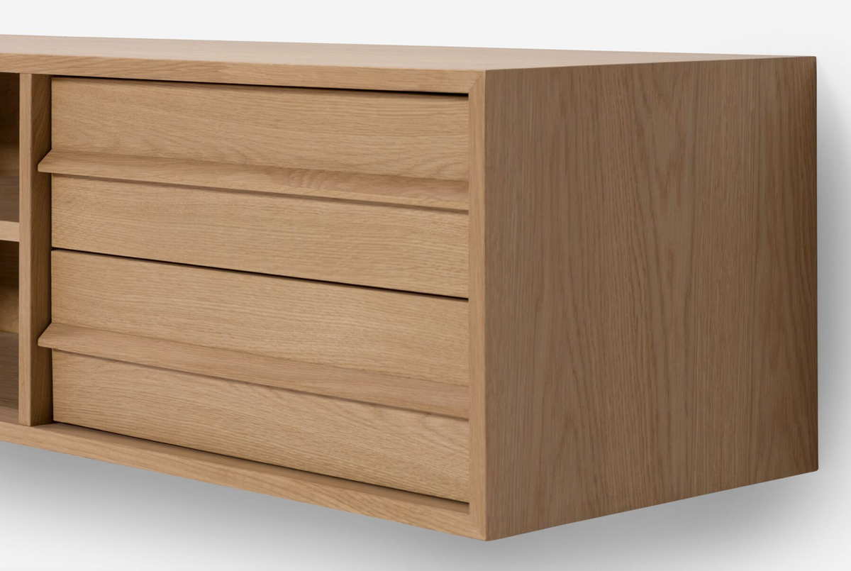 Marcel Floating Media Unit - Oak – LIVING.KY
