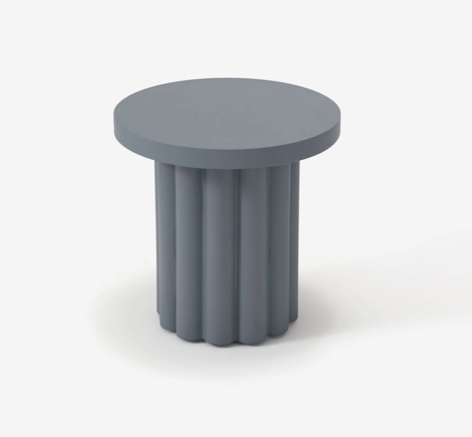 Sculptural Fluted End Table - Sky Blue – LIVING.KY