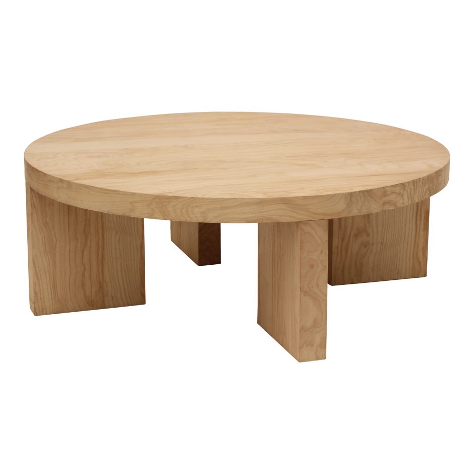 Oregon Round Coffee Table - Blonde – LIVING.KY
