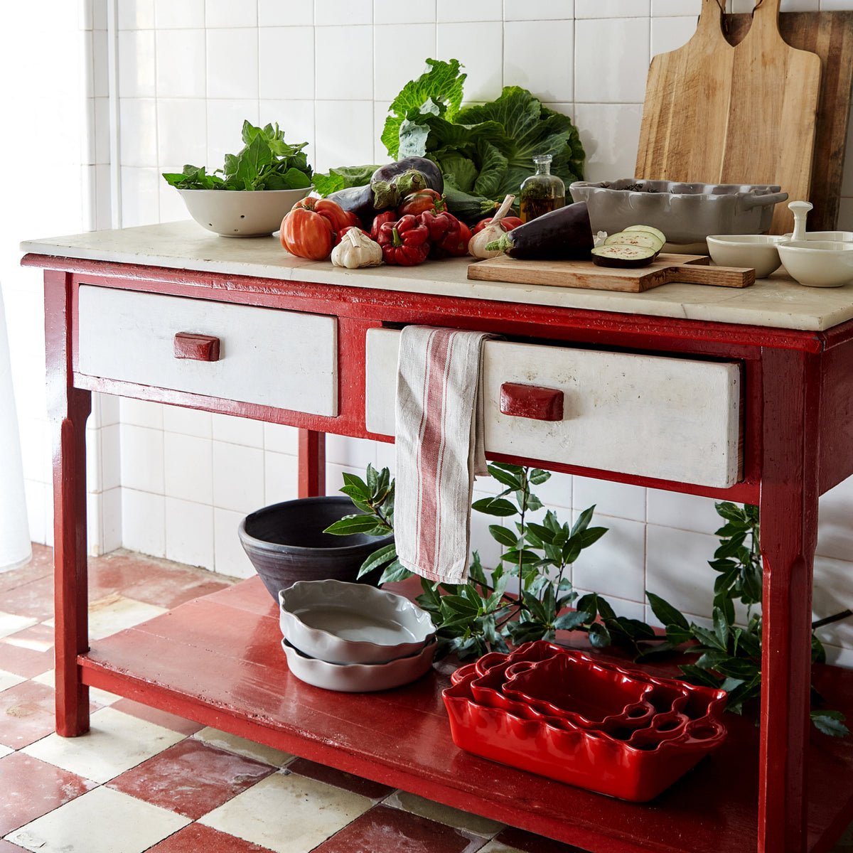 Cook & Host Rect. baker - 34 cm | 13'' - Red – LIVING.KY